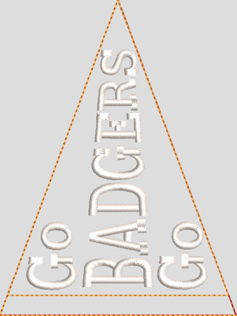 Go Badgers Go Team Pennant Flag Flag Team Flag Team - Etsy