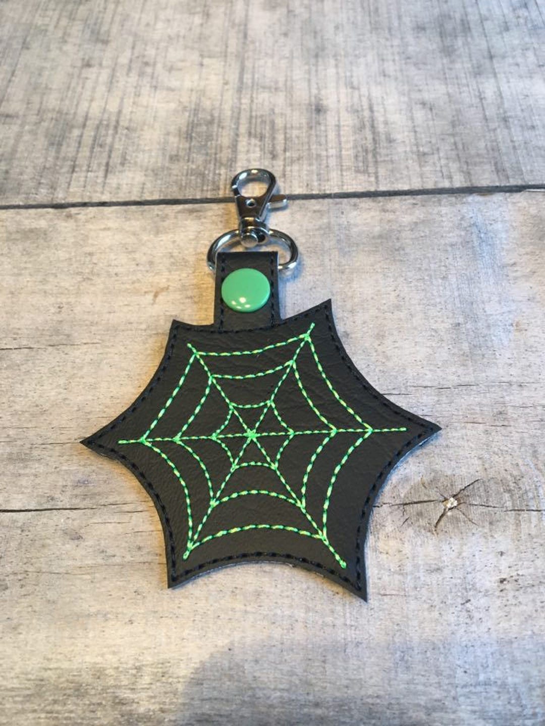 Spider Web, Itsy Bitsy Spider Web, Key Chain, Key Fob, Snap Tab, in the ...