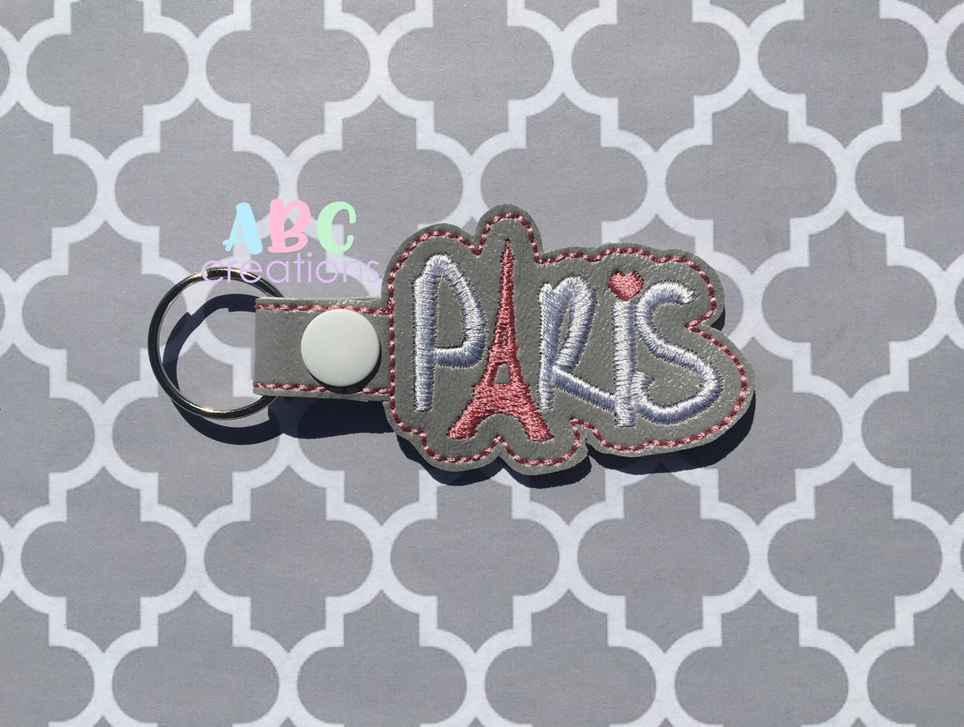 Paris Key Chain, Eiffel Tower Key Chain, Custom Name, Key Chain, Key ...