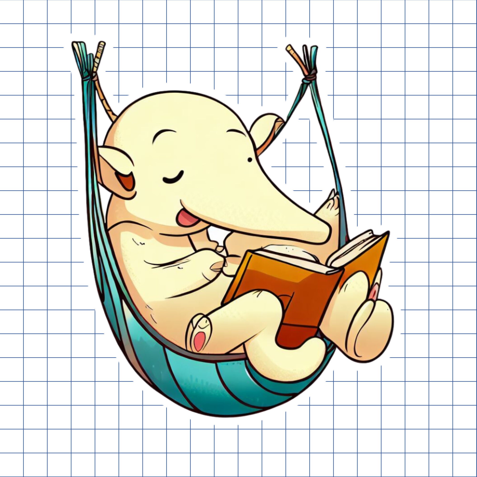 Anteater Emoji and Activity Digital Stickers for Goodnotes - Etsy