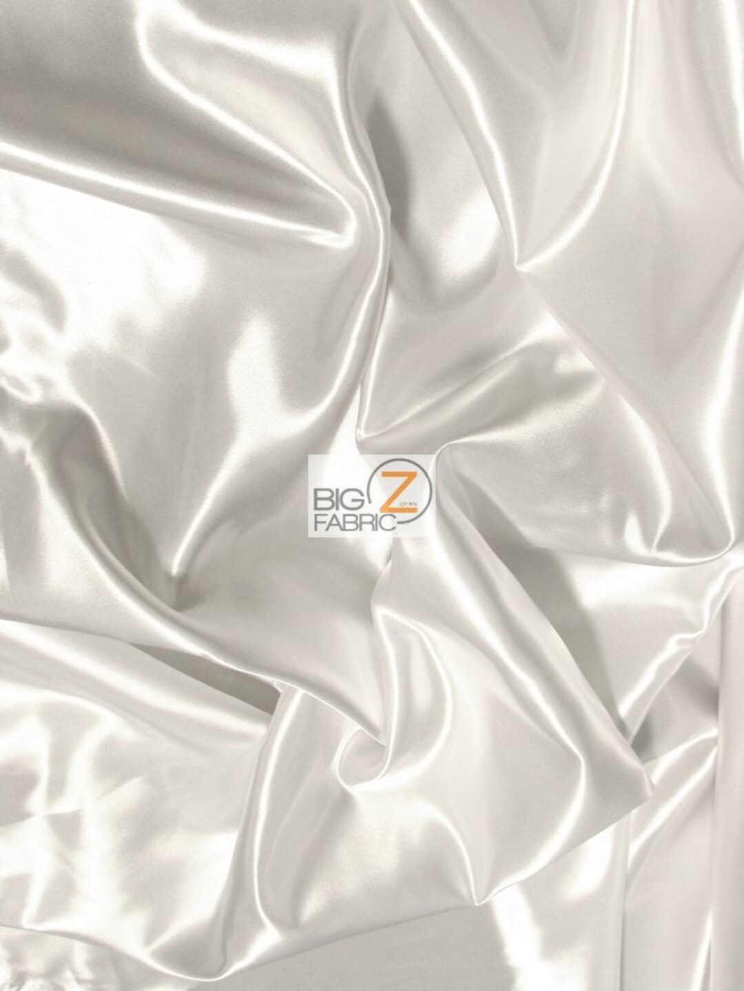 Solid Shiny Bridal Satin Fabric - WHITE - by the Yard Bridesmaid ...