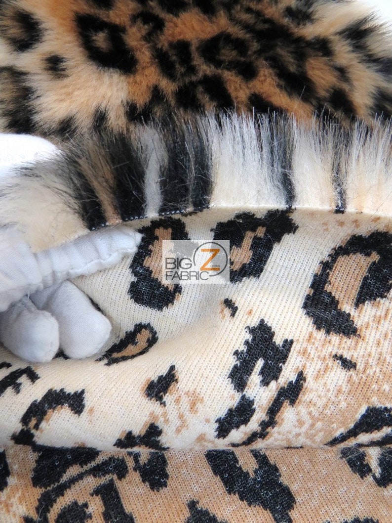Faux Fake Fur Leopard Cheetah Animal Long Pile Fabric Snow - Etsy