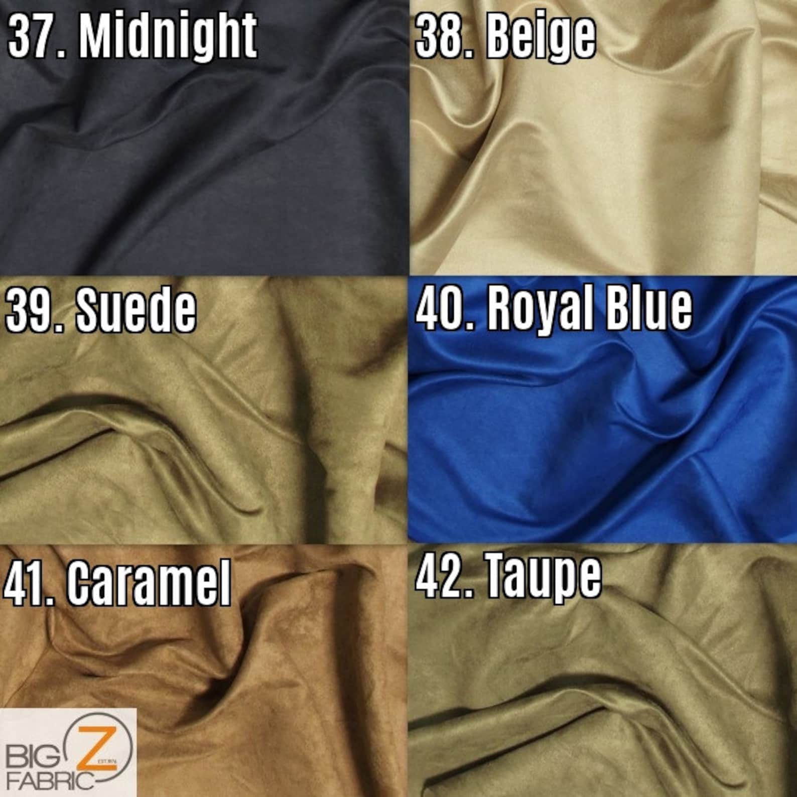 Microfiber Suede Upholstery Fabric 55 COLORS 58 - Etsy