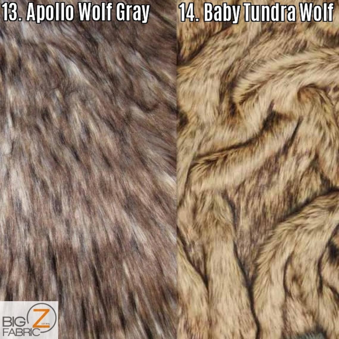 Faux Fake Fur Animal Coat Costume Fabric wolf Series 19 - Etsy