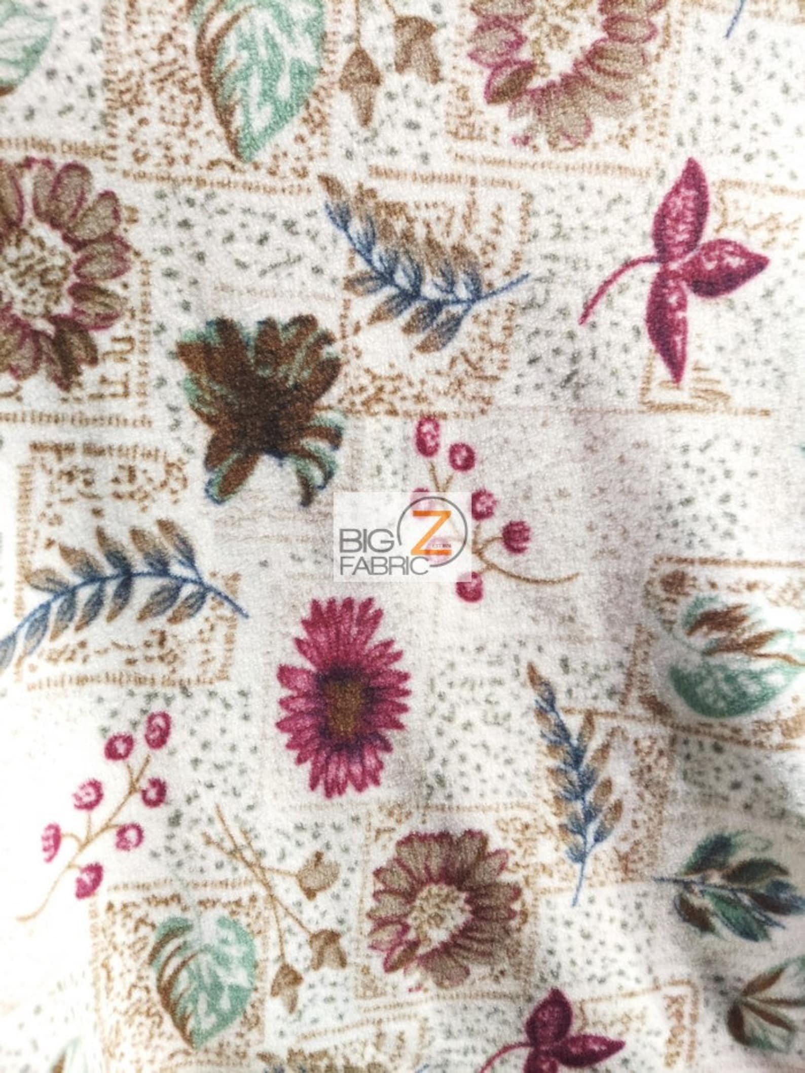 Floral Garden Polar Fleece Fabric 60 Width Sold by the - Etsy