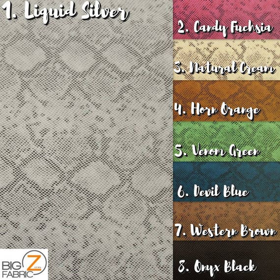 Tropic Sopythana Python Snake Vinyl Fabric 9 COLORS by the - Etsy