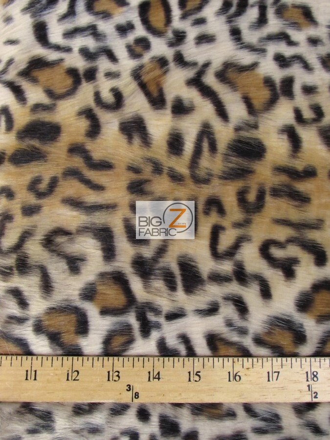 Faux Fake Fur Leopard Cheetah Animal Long Pile Fabric Snow | Etsy
