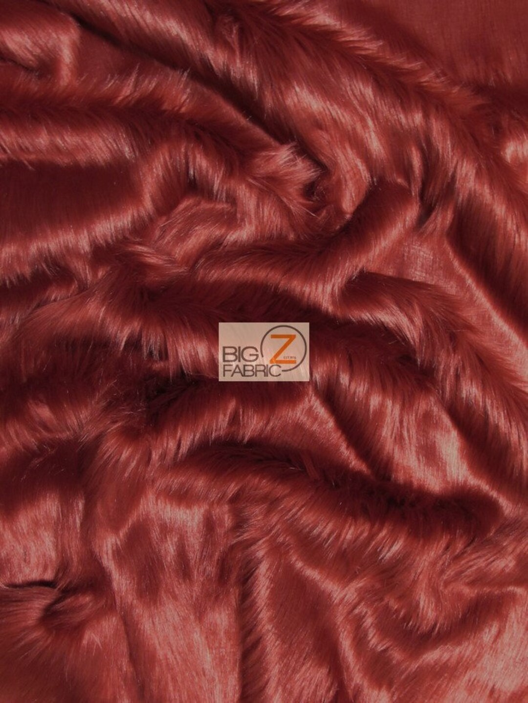 Solid Shaggy Faux Fur Fabric MAROON Sold by the Yard 60 Width Coats ...