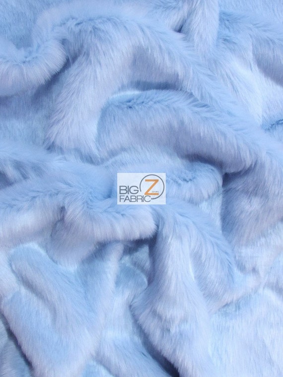 Short Shag Faux Fur Fabric BABY BLUE Sold by the Yard | Etsy