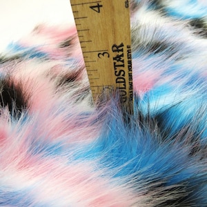 Sunset Multi-color Faux Fur Fabric - 10 COLORS - Sold by the Half/full ...
