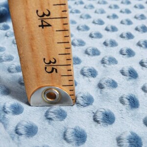 Dimple Dot Minky Cuddle Fabric - DEMIN BLUE - Sold by the Yard 58"/60 ...