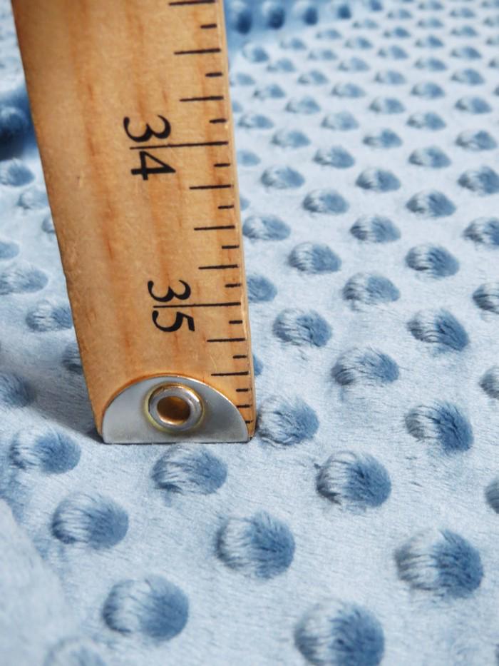 Dimple Dot Minky Cuddle Fabric - DEMIN BLUE - Sold by the Yard 58"/60 ...