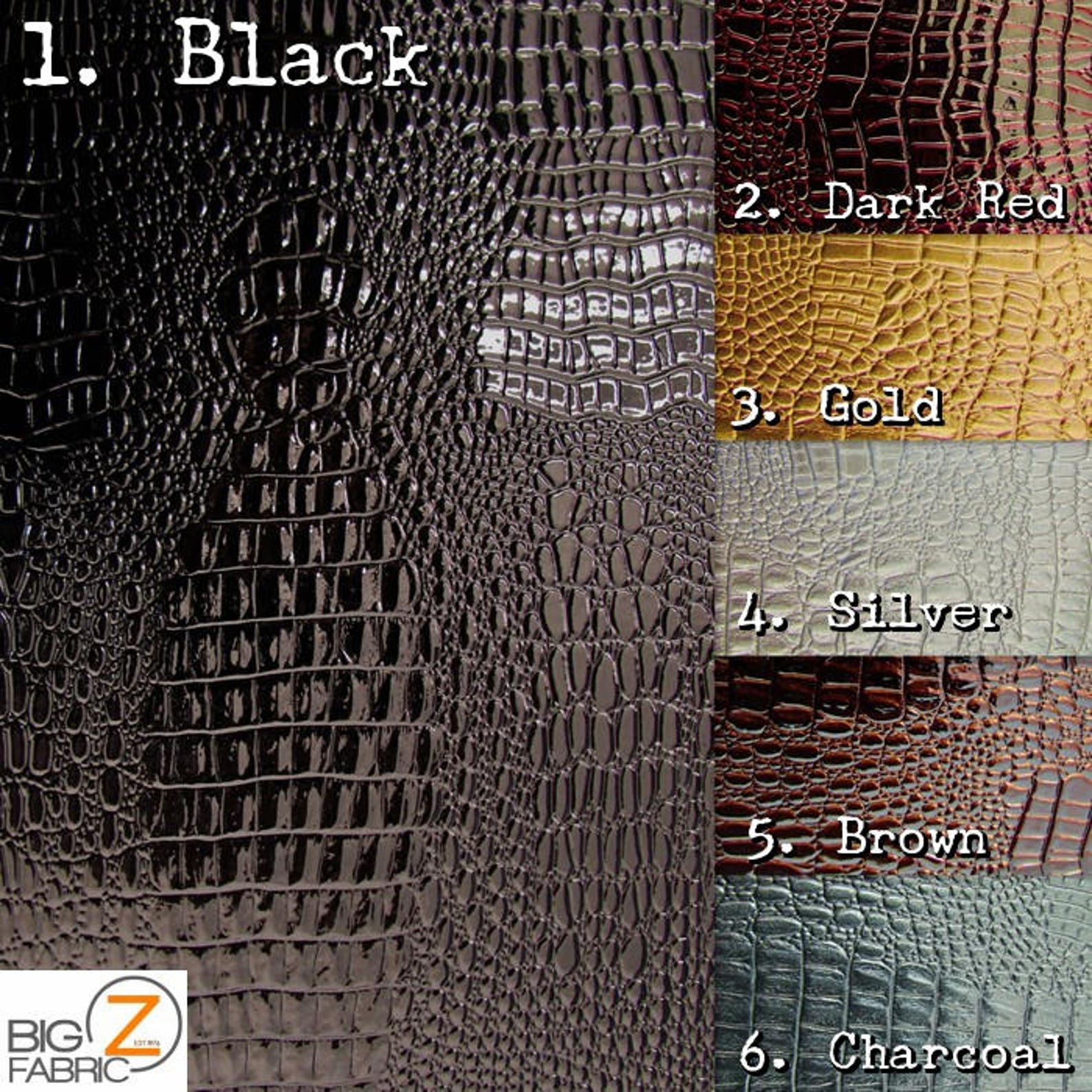 Vinyl Faux Fake Leather Pleather Embossed Shiny Amazon | Etsy