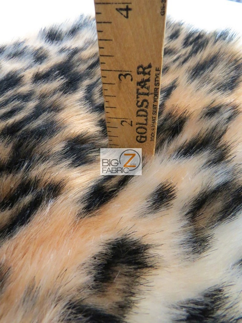 Faux Fake Fur Leopard Cheetah Animal Long Pile Fabric Snow - Etsy
