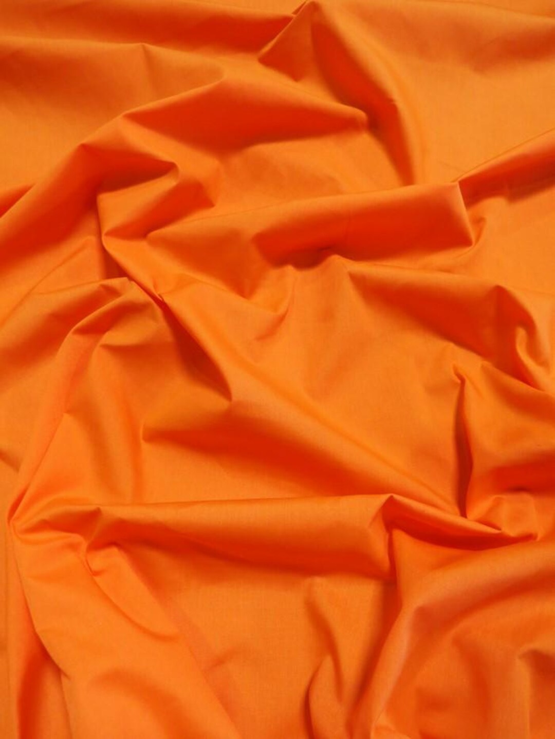 Solid Poly Cotton Fabric - ORANGE - Sold by the Yard Polycotton 58"/60 ...