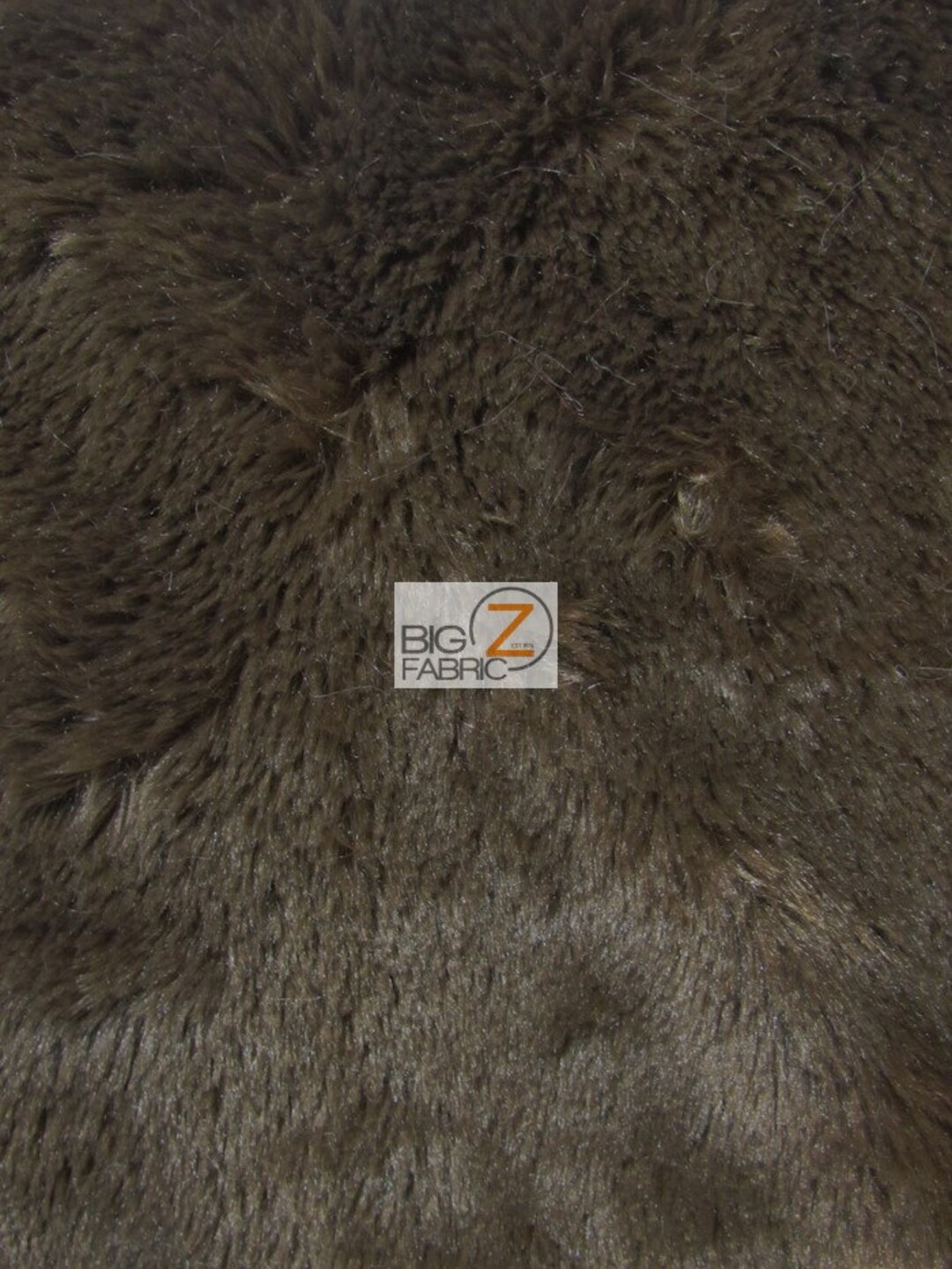 Minky Shaggy Baby Soft Fabric - BROWN - Sold by the Yard 58"/60" Width ...