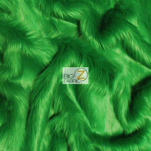 Short Shag Faux Fur Fabric LIME GREEN Sold by the Yard - Etsy