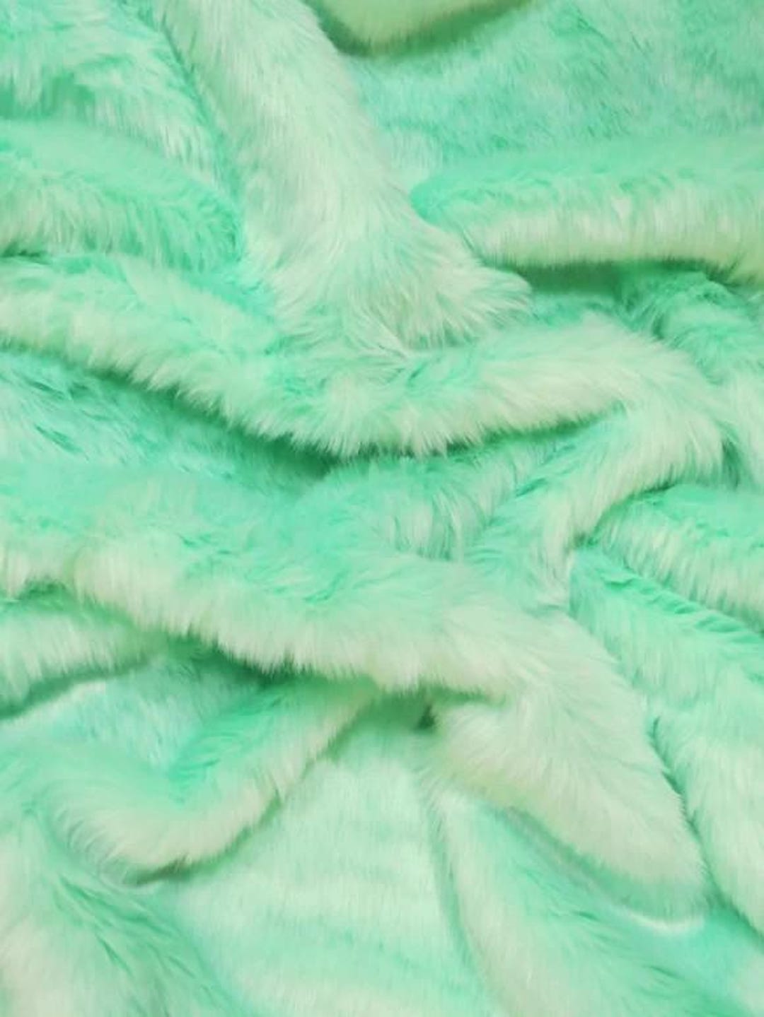 Short Shag Faux Fur Fabric - MINT - Sold by the Yard 64" Width Coats ...