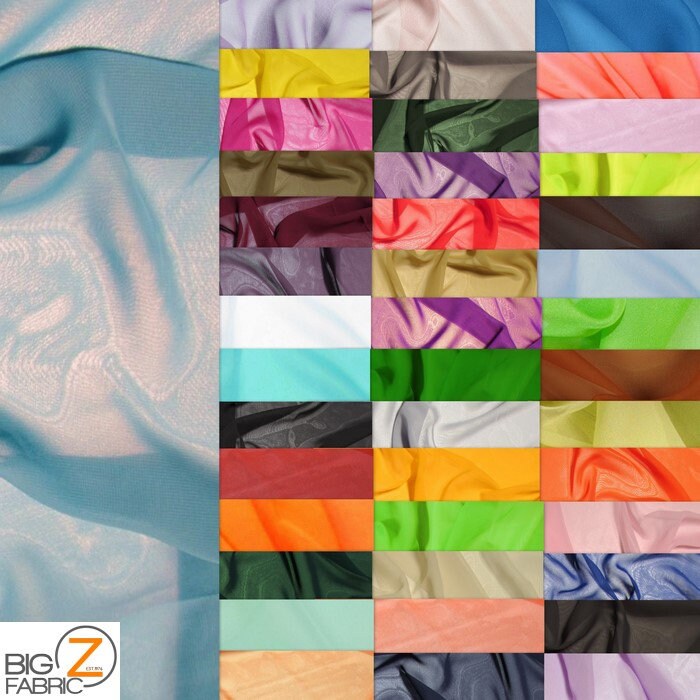 Solid Hi-multi Chiffon Dress Fabric BLUE 58 Width - Etsy