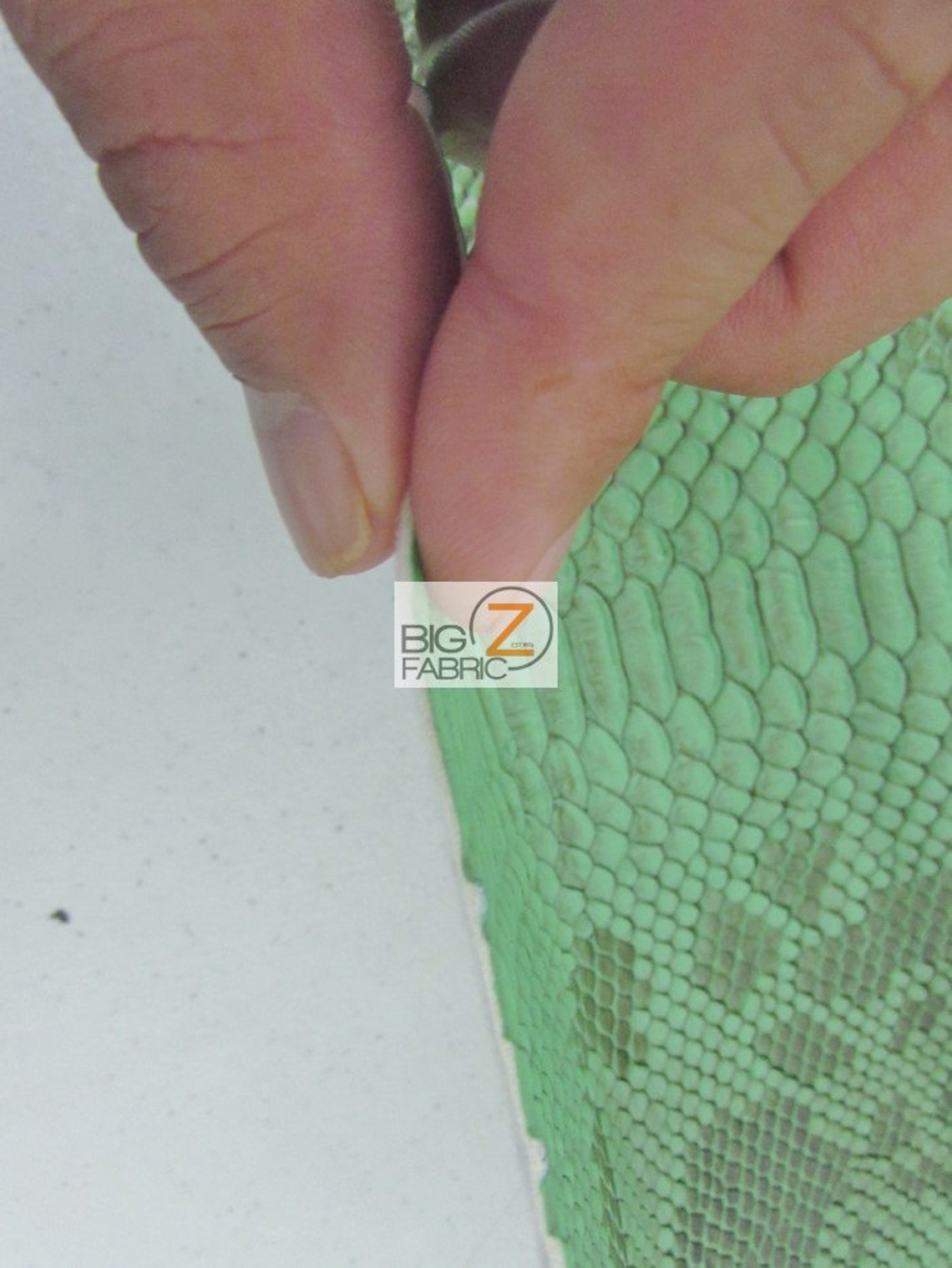 Viper Sopythana Embossed Snake Skin Vinyl Leather Fabric - VENOM GREEN ...