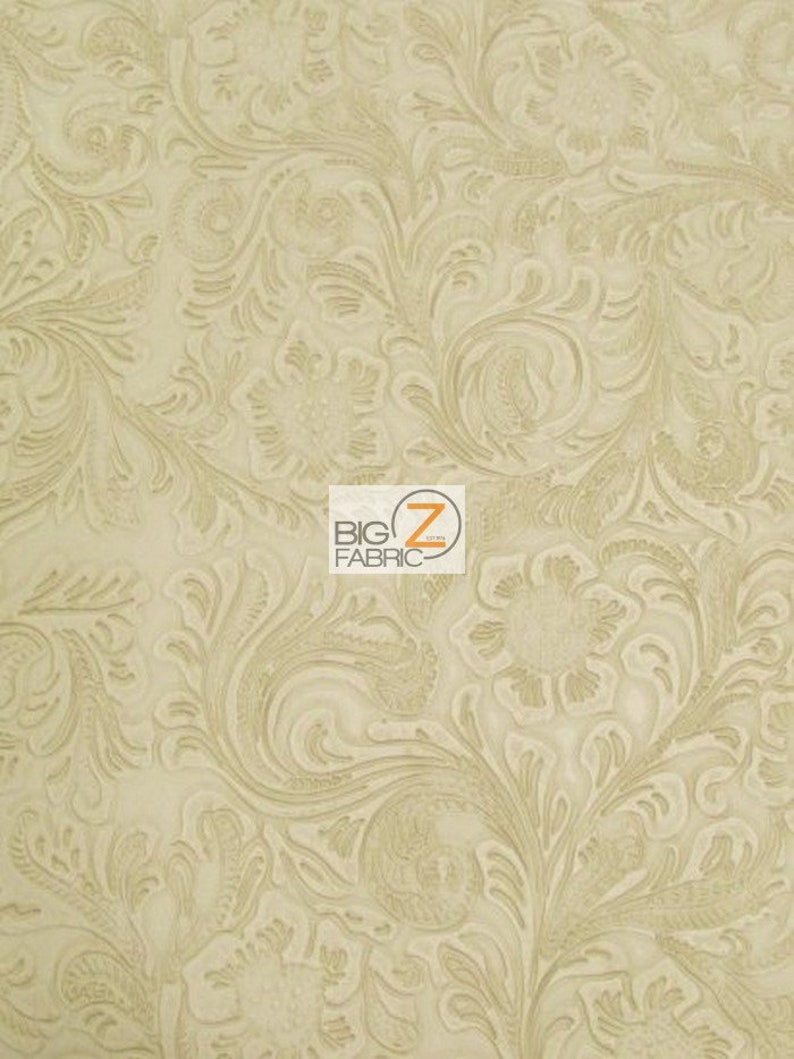 Durolast™ Western Floral Pu Leather Fabric - 14 COLORS - by the Yard ...