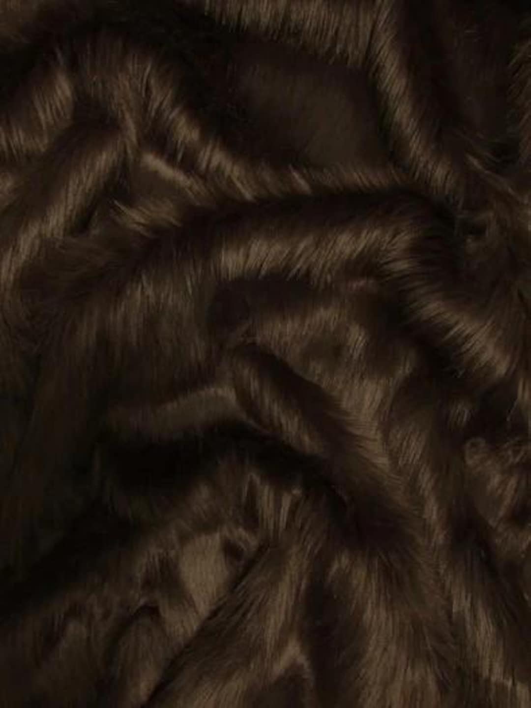 Solid Shaggy Faux Fur Fabric - BROWN - Sold by the Yard 60" Width Coats ...