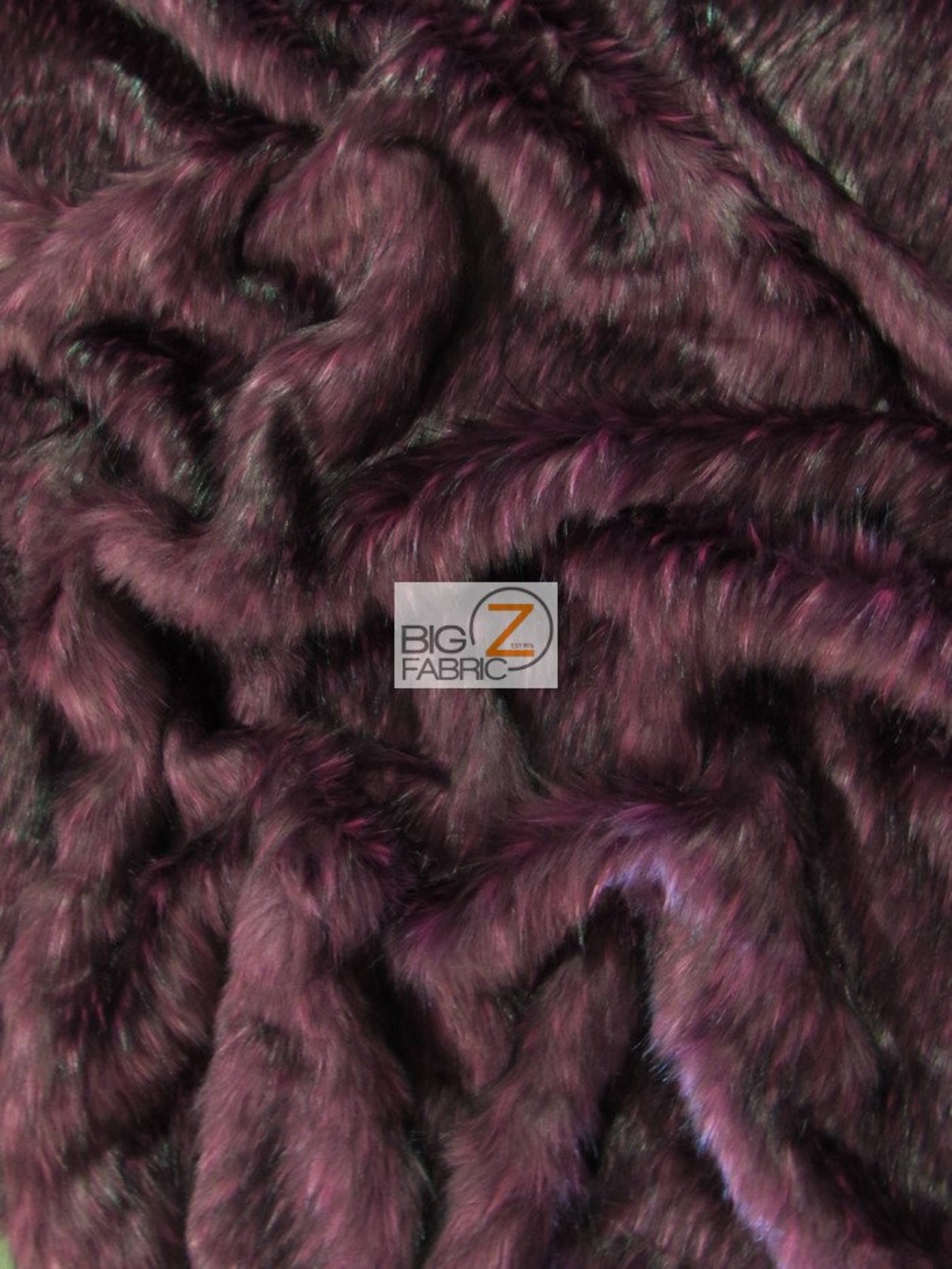 Siberian Husky Animal Faux Fake Fur Fabric BURGUNDY by the - Etsy