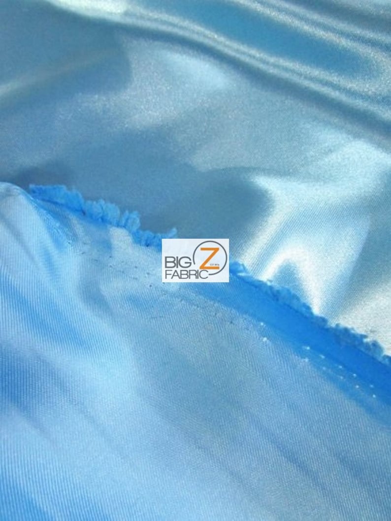 Solid Medium Weight Shiny Satin Fabric - PERIWINKLE - Sold by the Yard ...