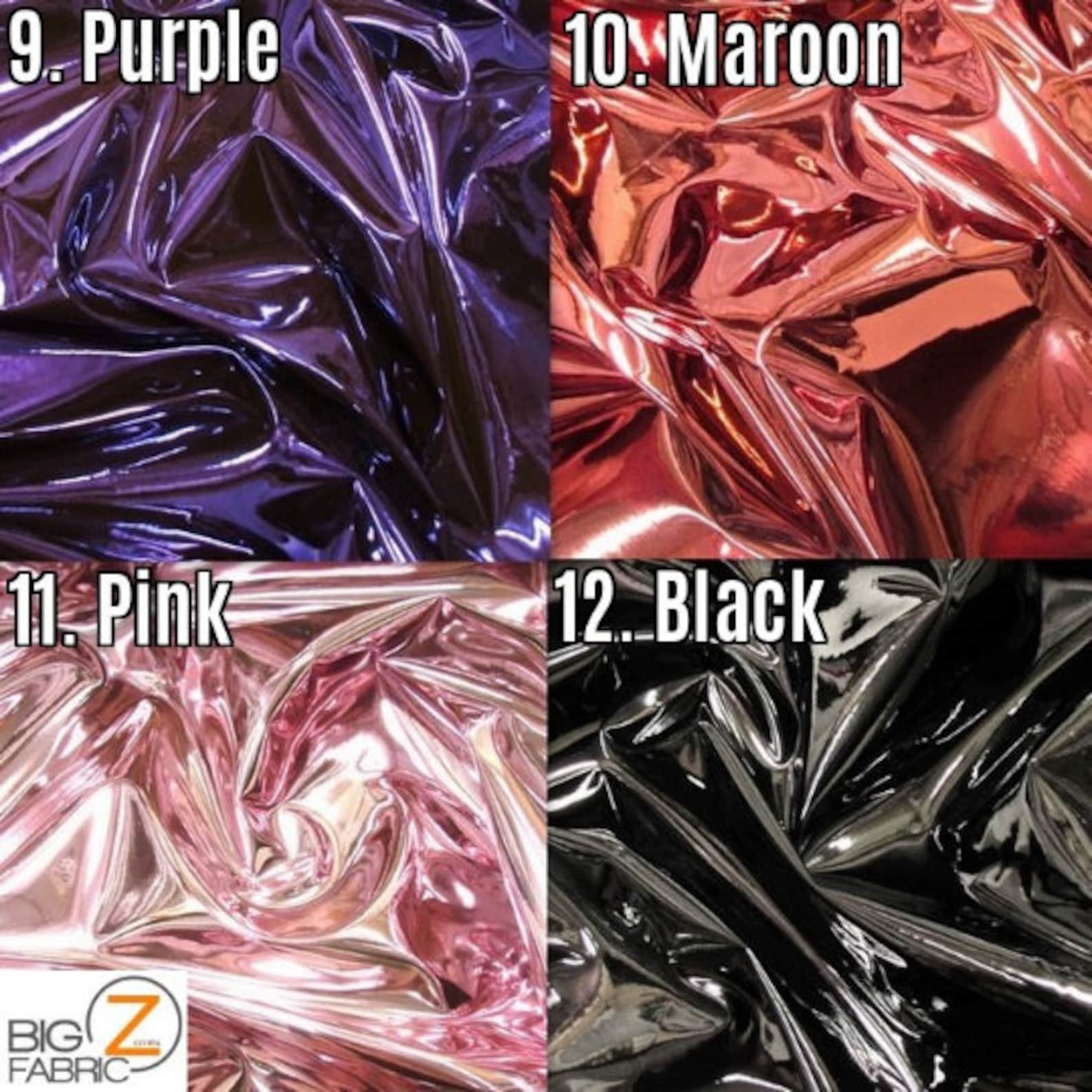 Durolast™ Chrome Mirror Reflective Vinyl Fabric 15 COLORS - Etsy