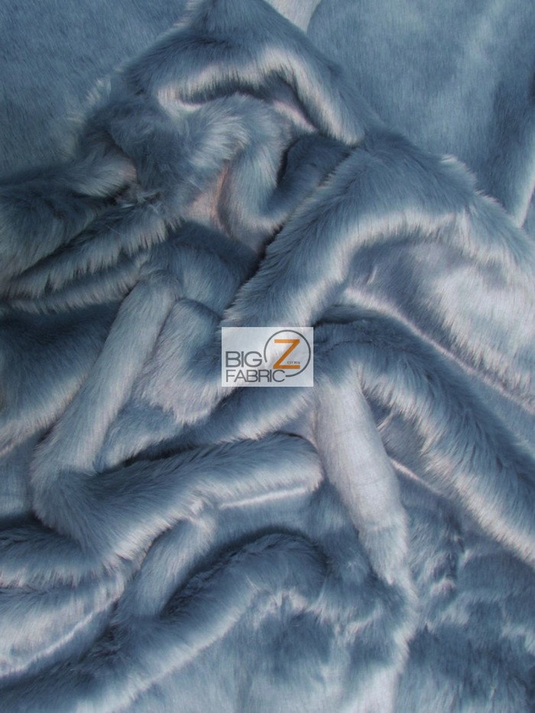 Short Shag Faux Fur Fabric DENIM Sold by the Yard 64 Width Coats ...