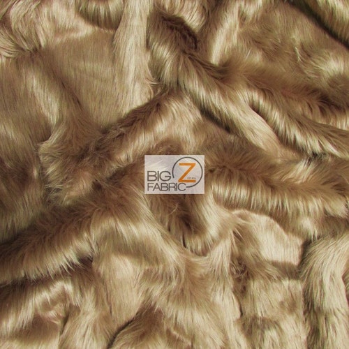 Solid Shaggy Faux Fur Fabric BROWN Sold by the Yard - Etsy
