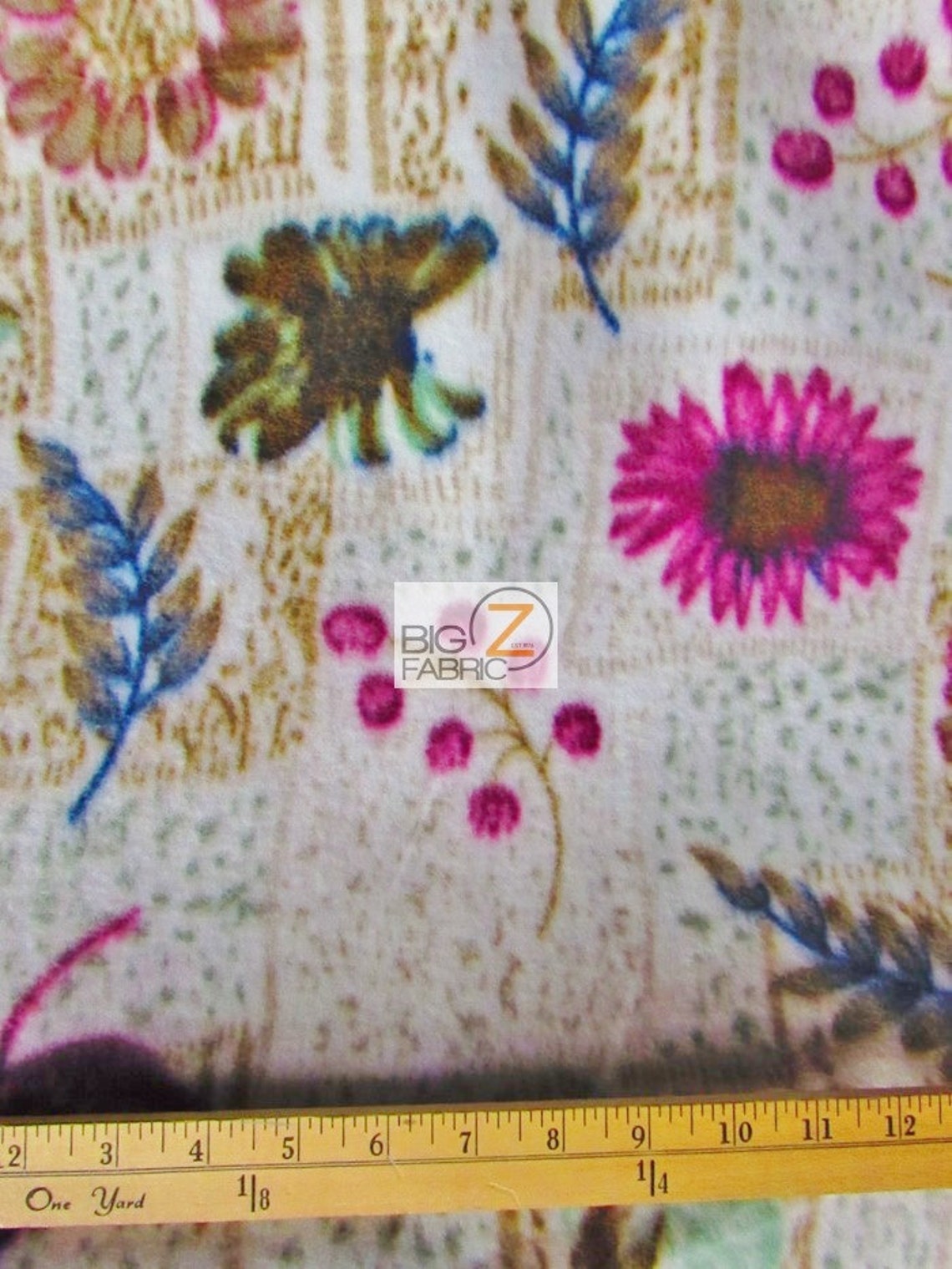 Floral Garden Polar Fleece Fabric 60 Width Sold by the - Etsy