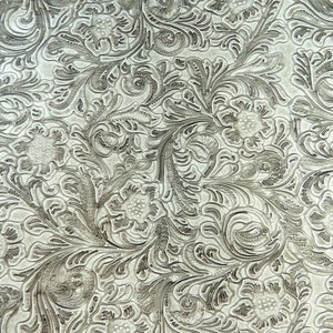 Durolast™ Western Floral Pu Leather Fabric - 14 COLORS - by the Yard ...