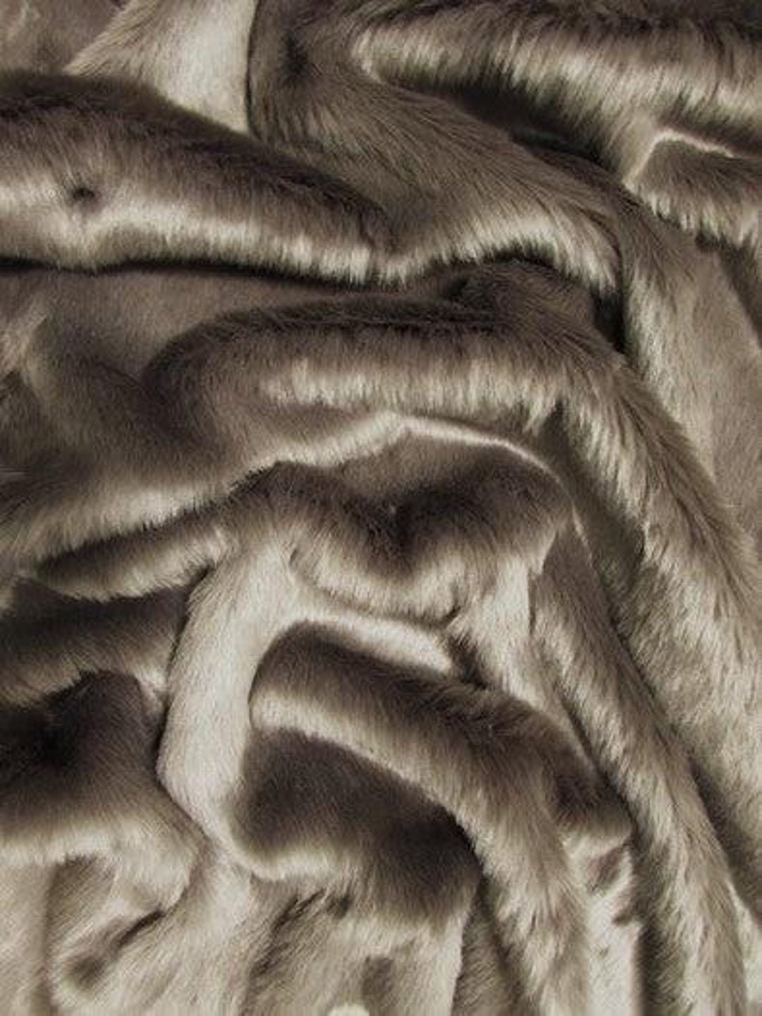 Short Shag Faux Fur Fabric PEWTER Sold by the Yard 64 Width Coats ...