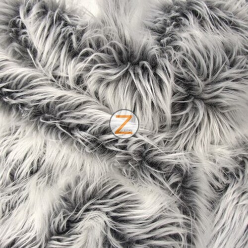Charcoal Gray Long Pile Shaggy Faux Fur Fabric 4 Pile - Etsy