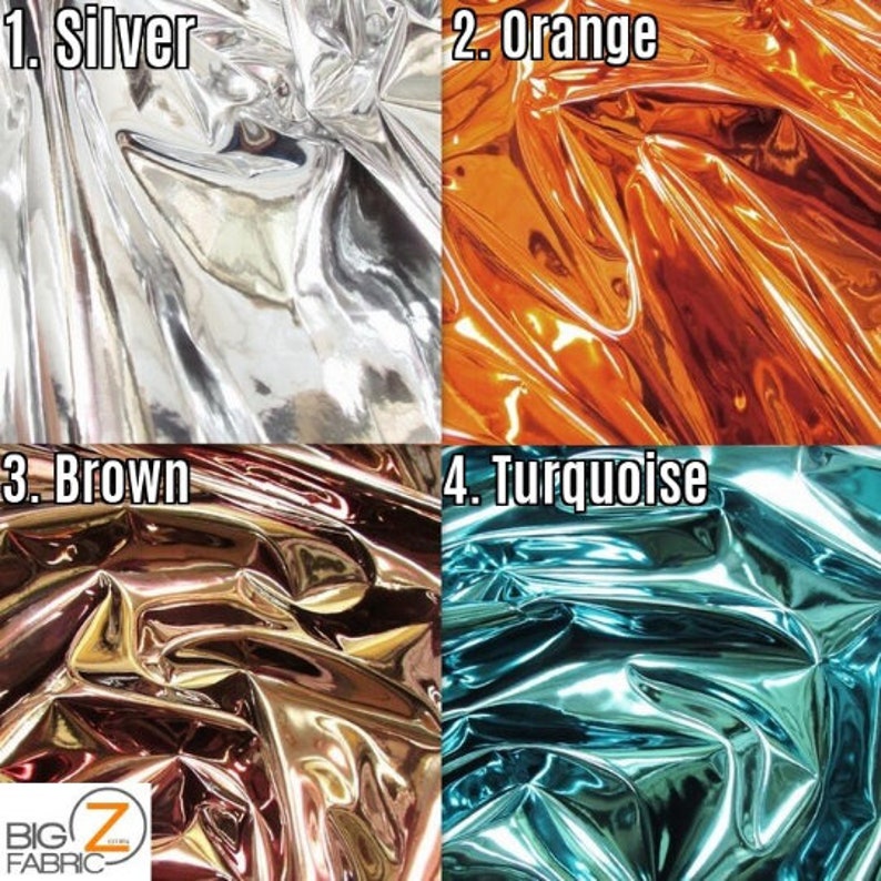 Durolast™ Chrome Mirror Reflective Vinyl Fabric - 15 COLORS - by the ...