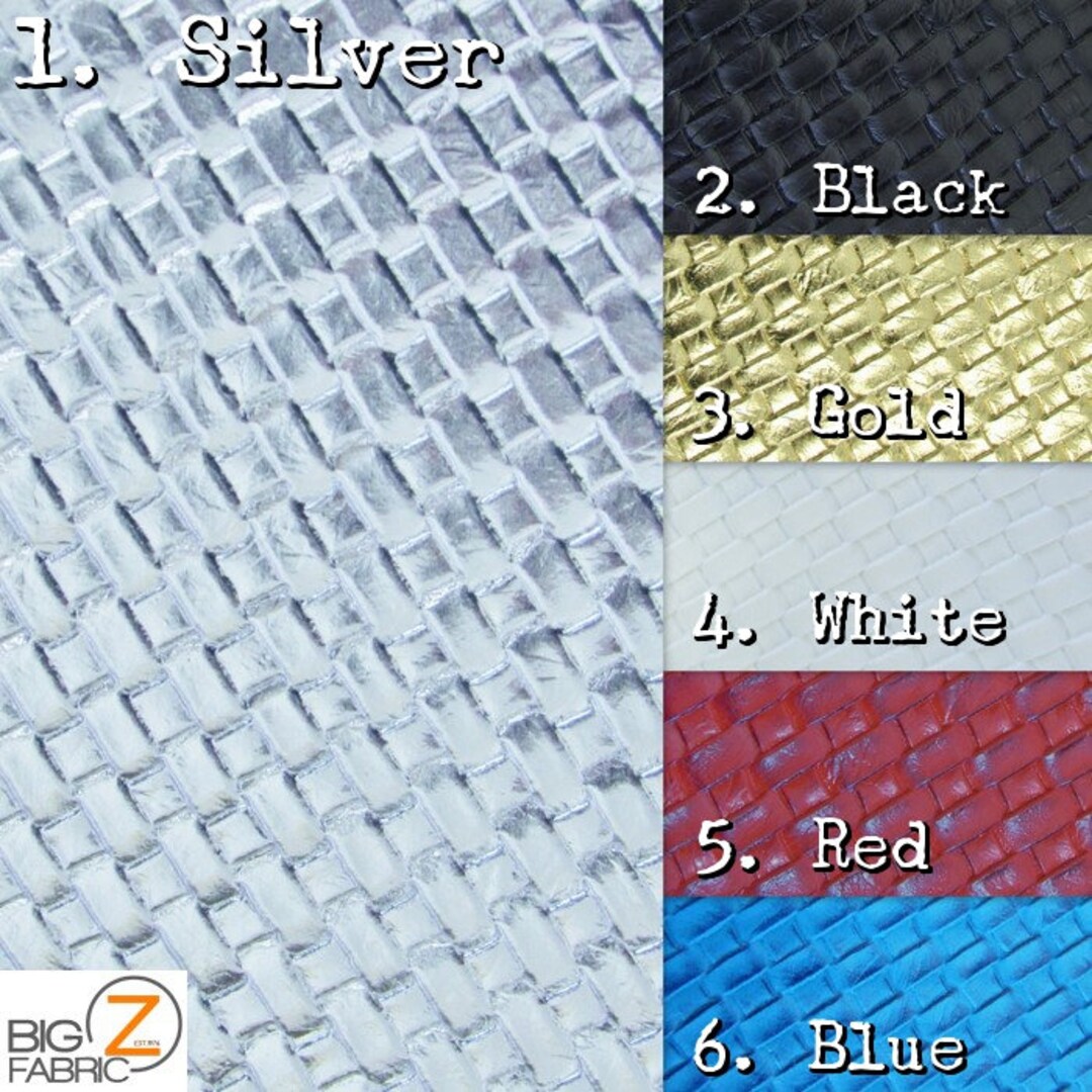 Lattice Basket Weave Upholstery Vinyl Fabric 6 COLORS by the Yard Embossed PU Leather ...