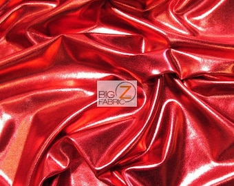 Spandex METALLIC Red Fabric / 60 Wide / Sold by the Yard - Etsy
