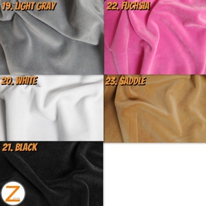 Stretch Mochi Plush Minky Fabric, 4-way Stretch Soft Polyester Spandex ...