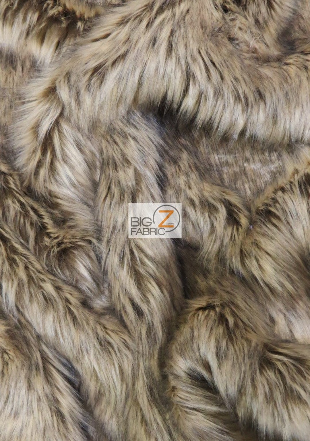 Faux Fake Fur Animal Long Pile Fabric BABY TUNDRA WOLF new Lot 60 Width ...