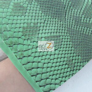 Viper Sopythana Embossed Snake Skin Vinyl Leather Fabric - AQUAMARINE ...