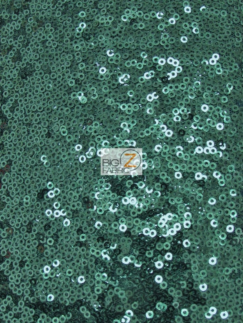 Mini Disc Sequin Nylon Mesh Fabric SHINY HUNTER GREEN Sold | Etsy