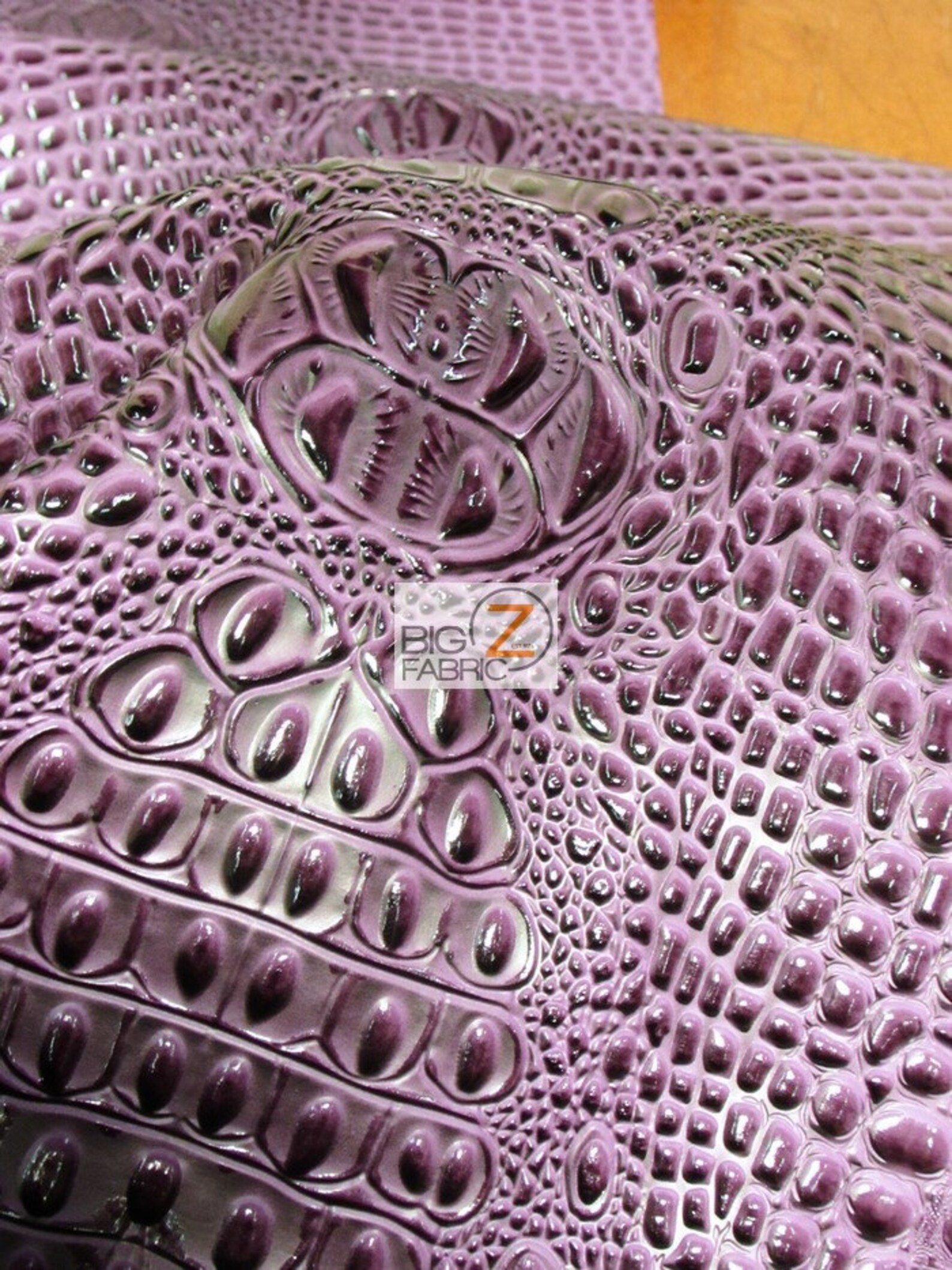 Florida Gator 3D Embossed Vinyl Fabric - MERCURY SILVER - by Yard ...