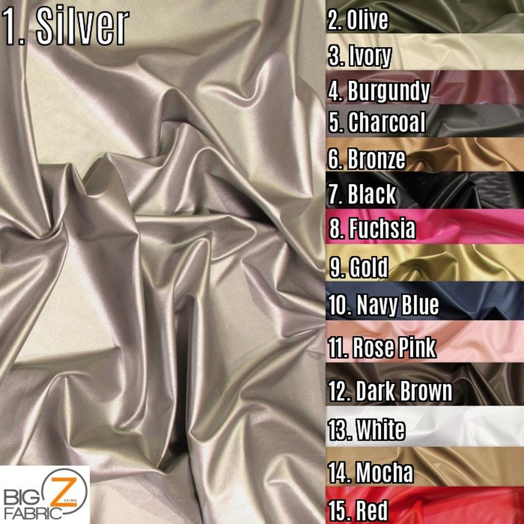 Solid Two Way Stretch Spandex Costume Dance Vinyl Fabric - 21 COLORS ...