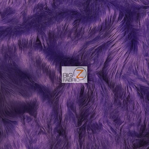 Solid Gorilla Monkey Shaggy Faux Fur Fabric PURPLE by the - Etsy