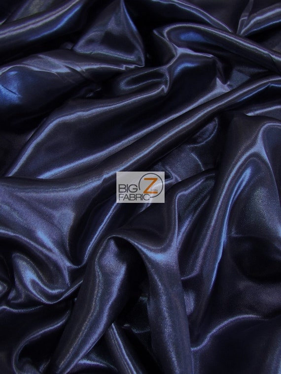Sólido peso medio brillante satinado tela AZUL MARINO Se | Etsy