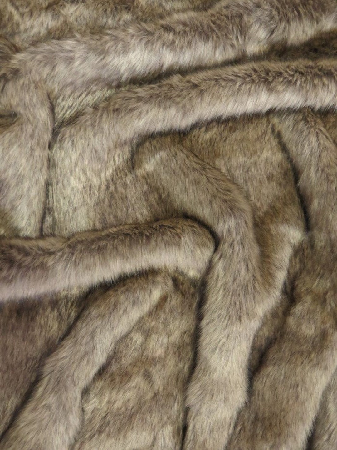 Faux Fake Fur Animal Long Pile Coat Costume Fabric - CALI COYOTE - 60 ...