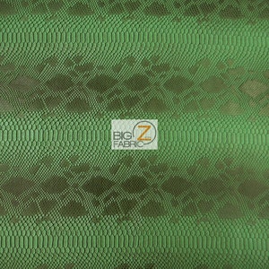 Viper Sopythana Embossed Snake Skin Vinyl Leather Fabric - VENOM GREEN ...