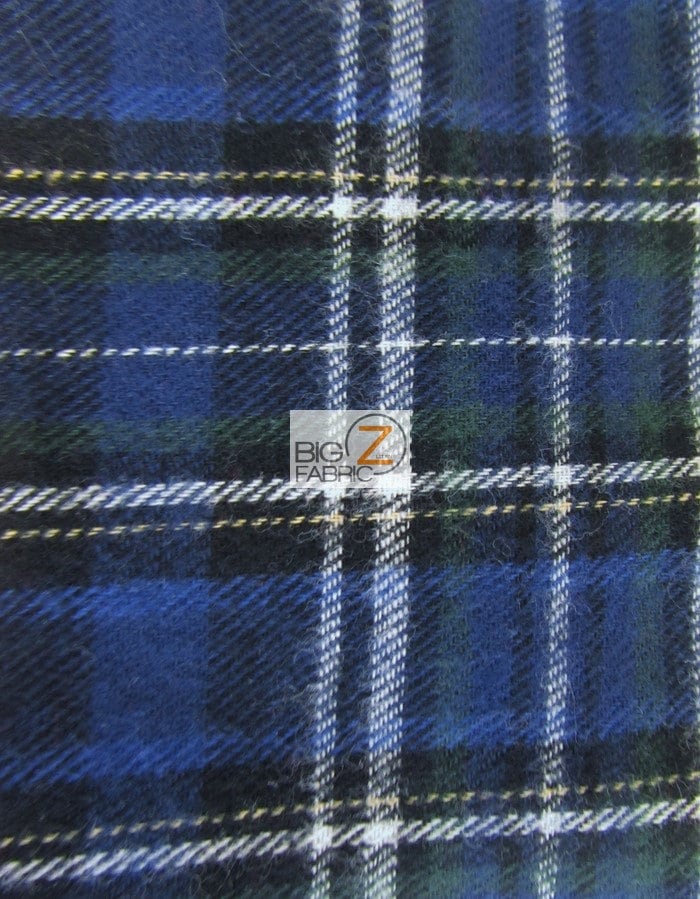 Tartan Plaid Uniform Apparel Flannel Fabric WHITE/NAVY By | Etsy