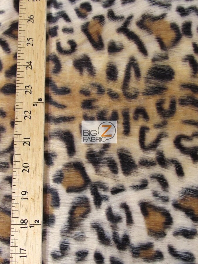 Faux Fake Fur Leopard Cheetah Animal Long Pile Fabric Snow | Etsy